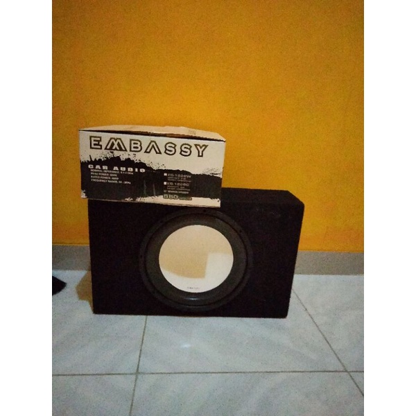 Jual Box audio mobil universal plus subwoofer embassy 12inch | Shopee ...