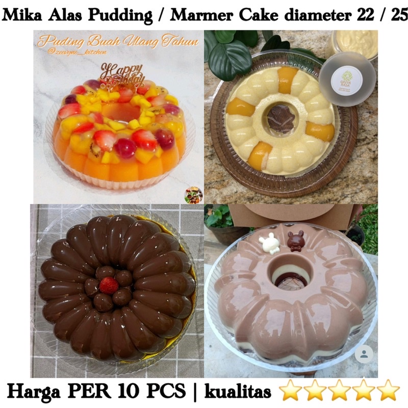 Jual Alas Mika Pudding / Cake Tebal size 22cm / 25cm Alas mika Puding ...