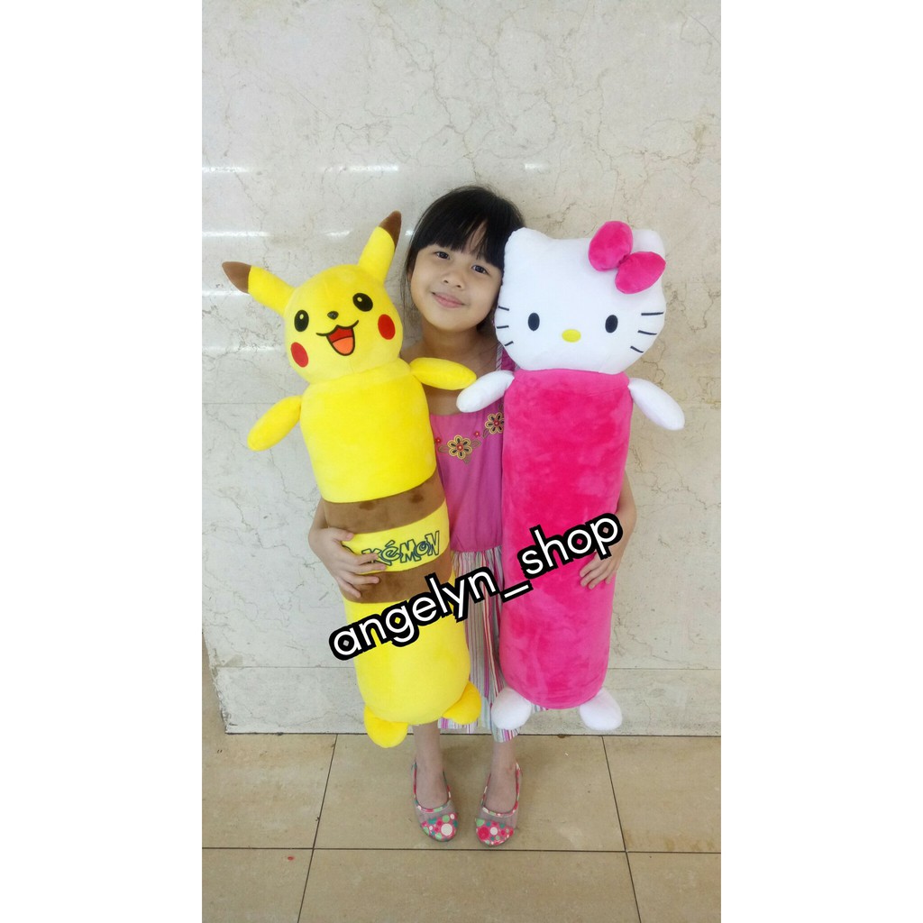 Jual bantal guling boneka pokemon atau hello kitty Murah | Shopee Indonesia