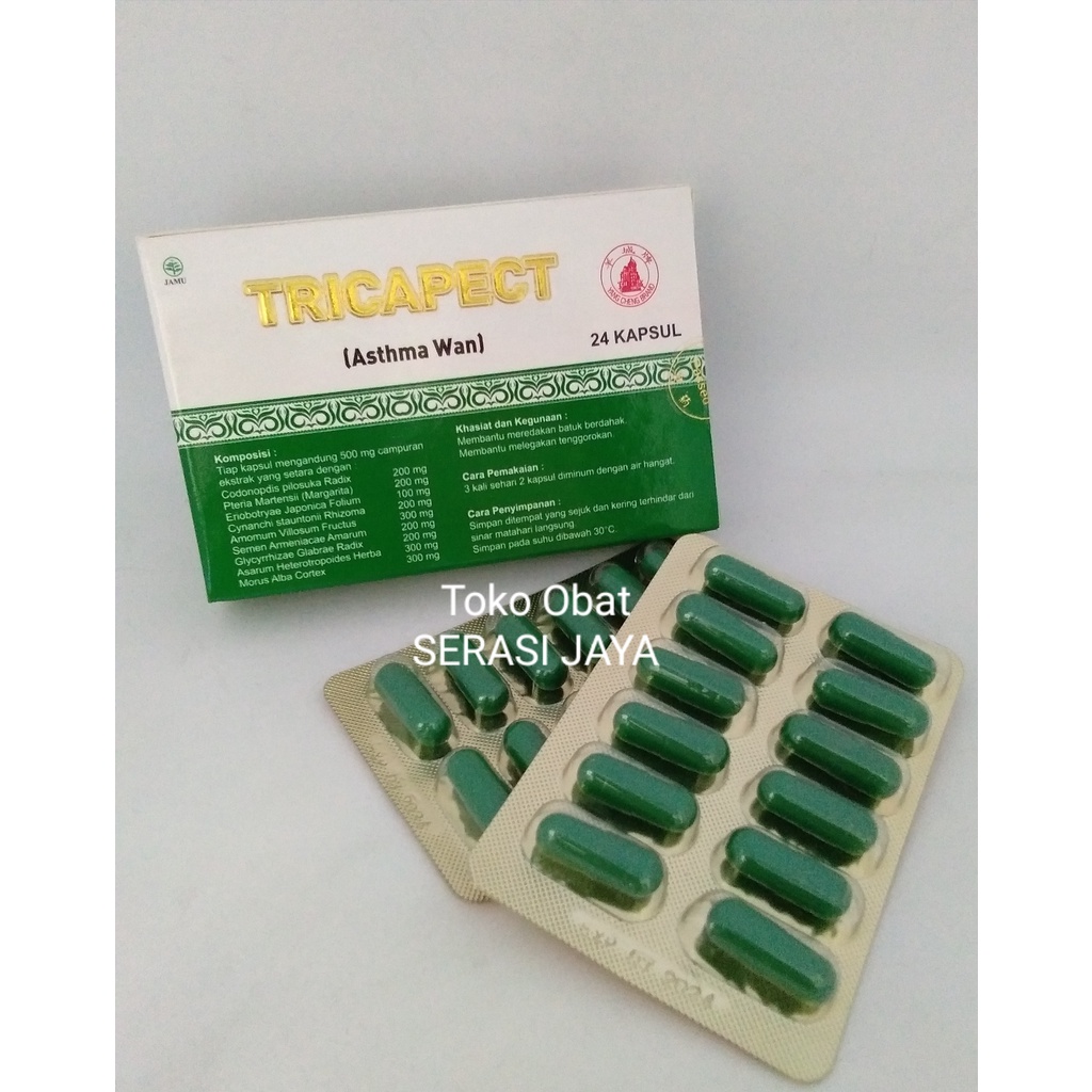Jual Tricapect Asthma Wan 24 Kapsul Obat Asma & Pernapasan | Shopee ...