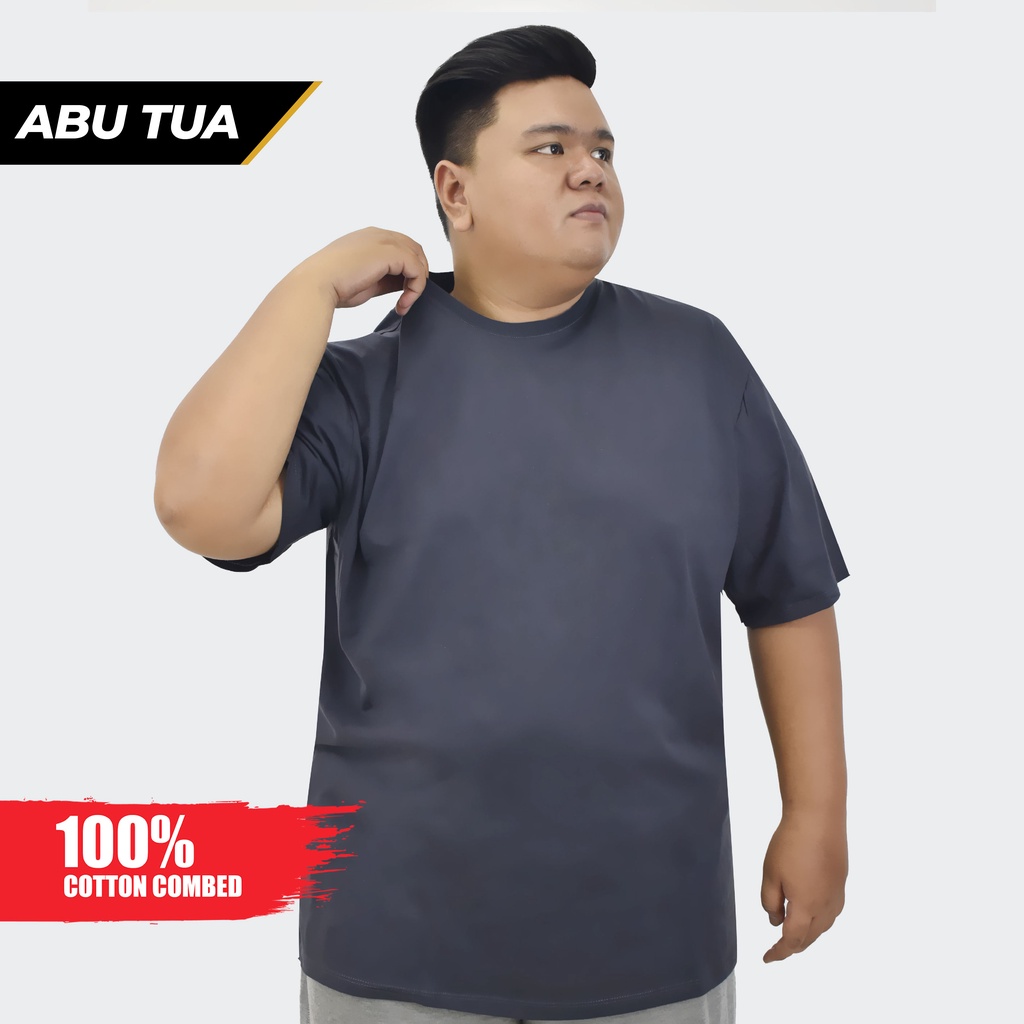 Jual Kaos Polos ukuran JUMBO 2XL 3XL 4XL 5XL Big size cotton combed 30S ...