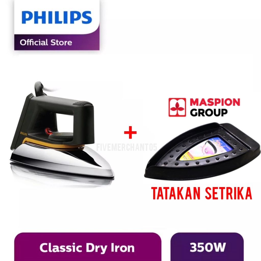 Jual Setrika Philips HD 1172 350 Watt Philips Dry Iron Setrika Listrik ...