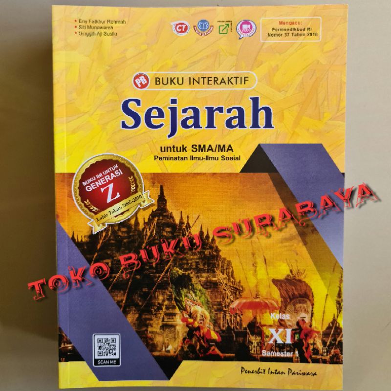 Jual Buku lks pr interaktif sejarah peminatan kelas XI, 11 semester 1 tahun 2022 Intan Pariwara ...