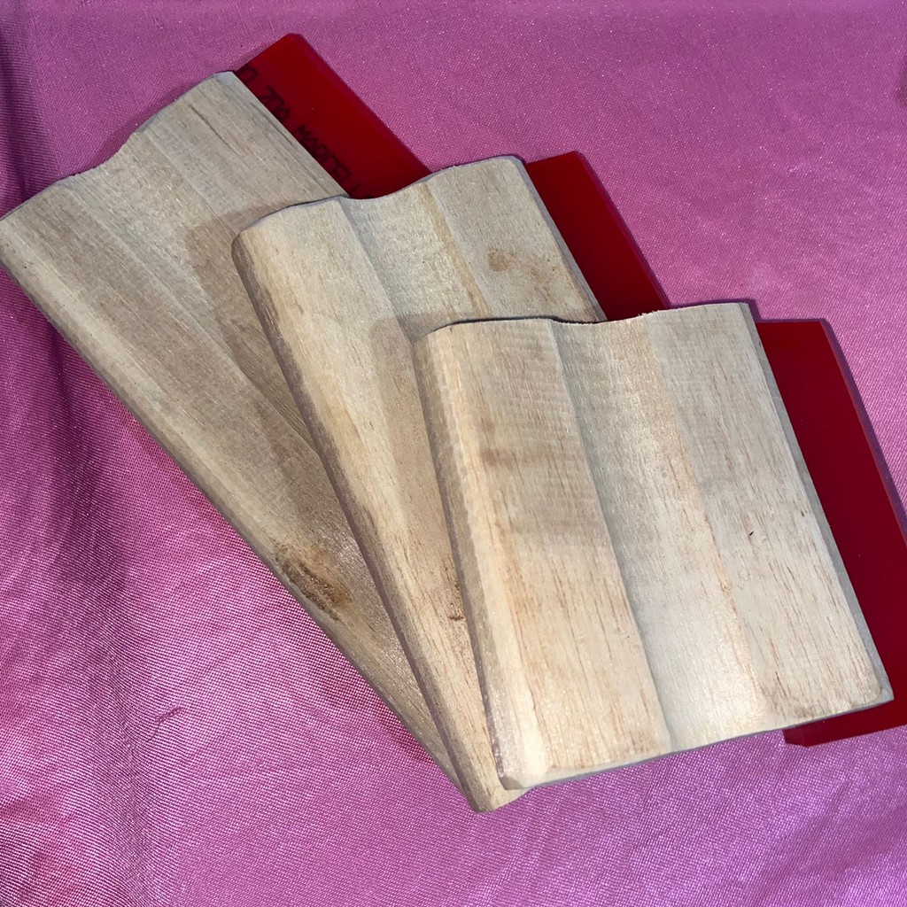 Jual Rakel Sablon Tebal 7mm Ukuran 10 15 20 cm Centimeter Warna Merah ...