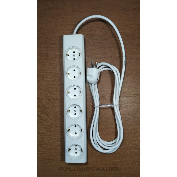 Jual BROCO KABEL EXTENSION 6 LUBANG - 5 MTR SNI STOP KONTAK COLOKAN ...