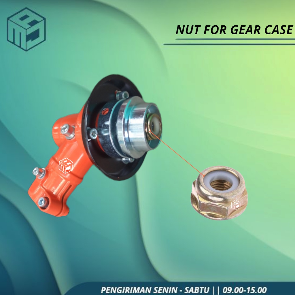 Jual Nut For Gear Case Mur Ikat Kepala Pisau Gear case mesin Potong ...