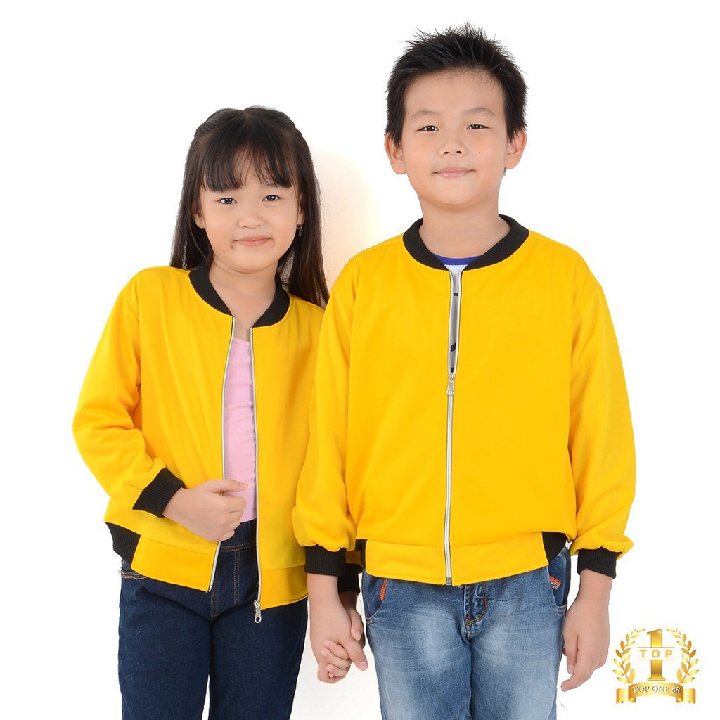 Jual PROMO TopOne88 Bomber Jaket Anak (Kuning) | Shopee Indonesia