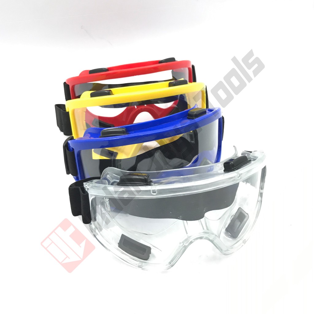 Jual SAFETY GOGGLES Bening Kacamata Motor Sepeda Airsoft Gun model ...