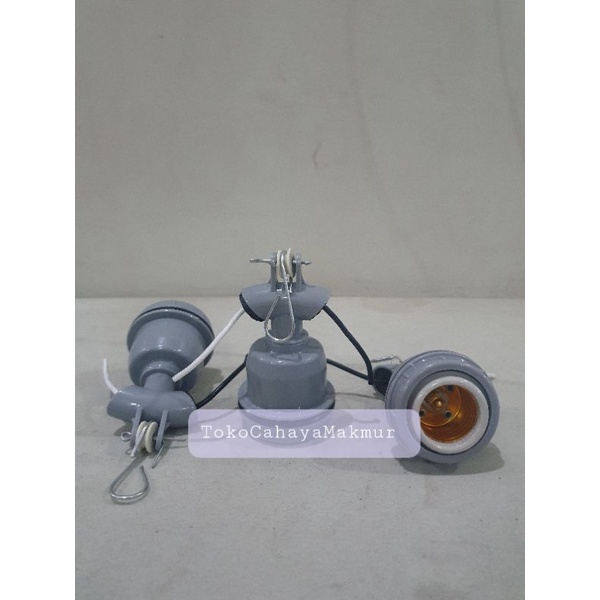 Jual Fitting Gantung E27 Keramik WD Pvc / Fiting Lampu E27 Kawat Sunfree | Shopee Indonesia