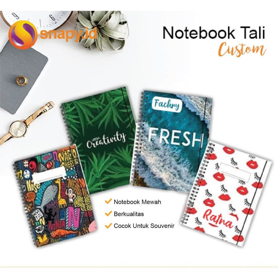 Jual Snapy - Notebook Custom Hardcover Tali | Shopee Indonesia