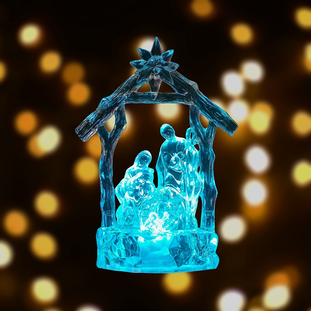 Jual Pajangan Natal Yesus Palungan Lampu Warna Warni Kado Dekorasi ...