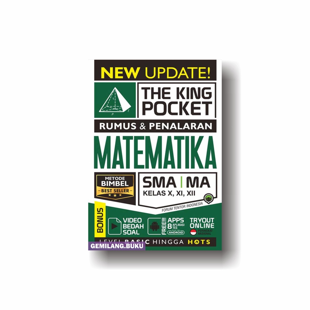 Jual Buku Matematika: New Update! The King Pocket Rumus & Penalaran SMA ...