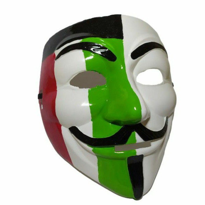 Jual TOPENG ANONYMOUS TOPENG HACKER VENDETTA MASK CUSTOM ANON-PALESTINE ...