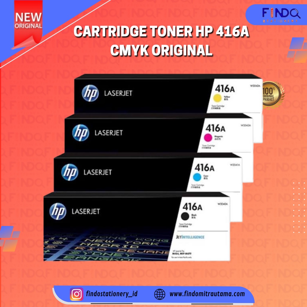 Jual TONER HP 416 (ALL COLOR) - 100%ORIGINAL | Shopee Indonesia