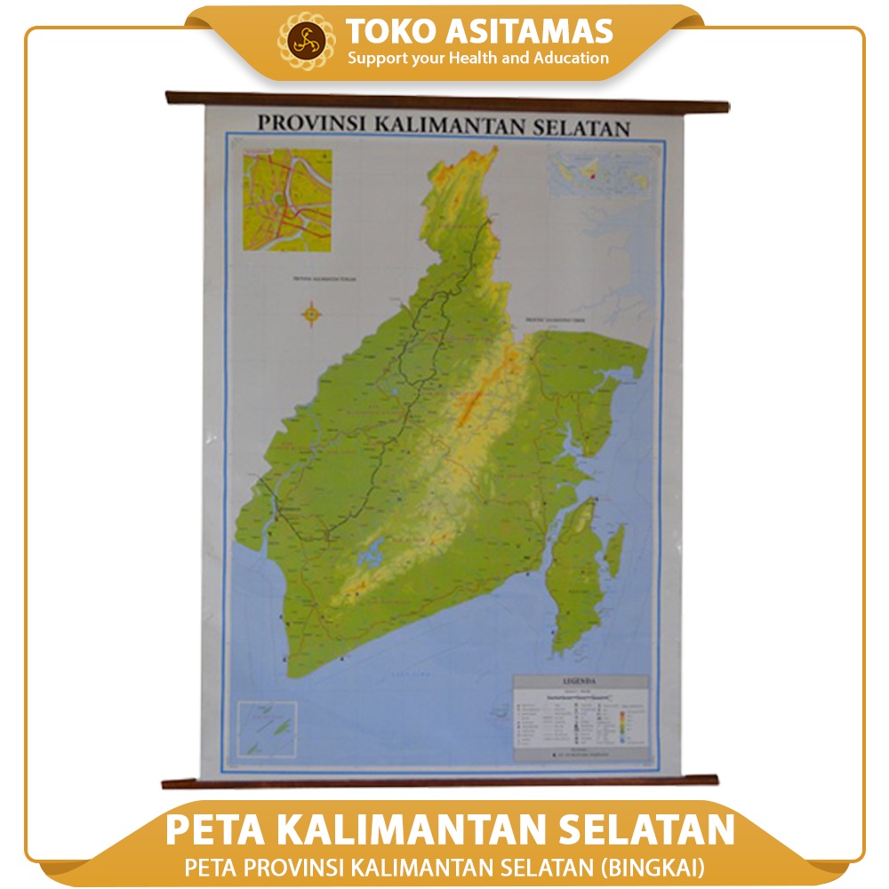 Jual Peta Provinsi Kalimantan Selatan (Bingkai) | Shopee Indonesia