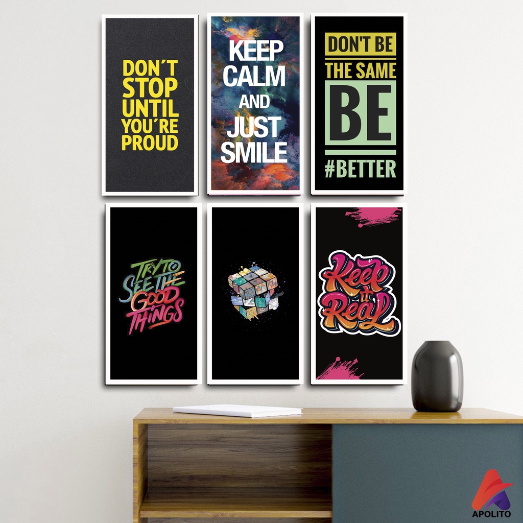 Jual HIASAN DINDING QUOTE MOTIVASI (10X20CM) WALL DECOR PAJANGAN ...