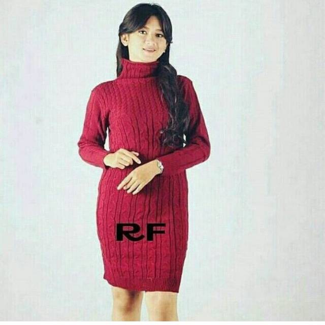 Jual CABLE DRESS RAJUT | Shopee Indonesia