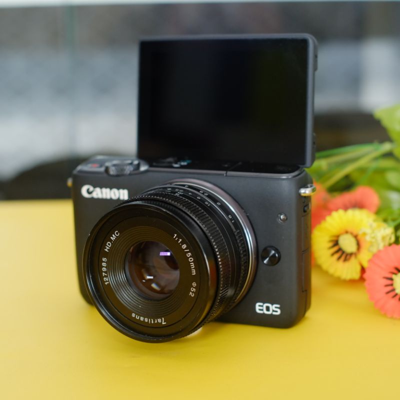 Jual CANON M10 Lensa Fix 7artisant 50mm F1.8 Kamera Mirrorless ...