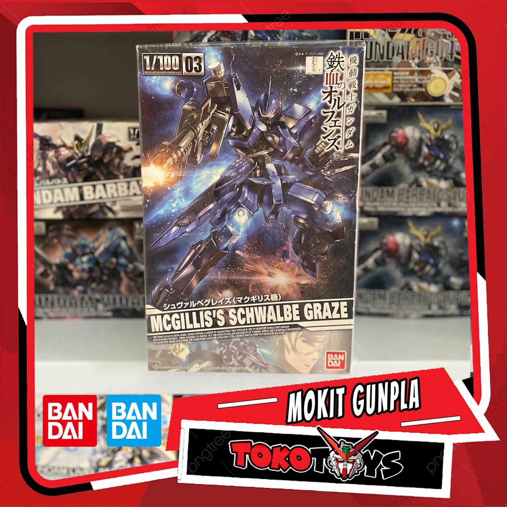 Jual BANDAI 1/100 MCGILLIS'S SCHWALBE GRAZE - IBO MC GILLIS SCHWALBE ...