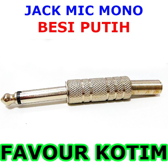 Jual JACK AKAI MIC MONO SILVER BESI PUTIH AUDIO SOUND GITAR BASS ...