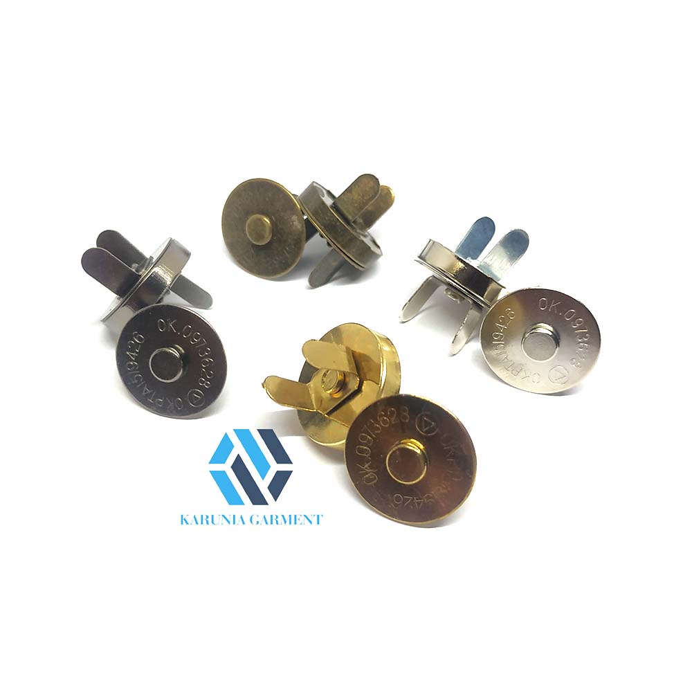 Jual Kancing magnet tas / dompet / sendal / sandal 18 mm magnet knop ...
