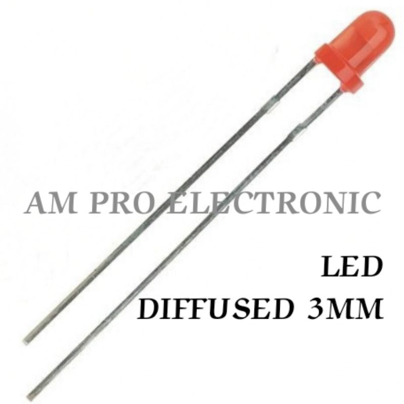 Jual 100pcs Lampu Led Diffused Merah 3mm Led Indikator | Shopee Indonesia