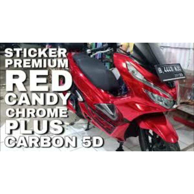 Jual Stiker Skotlet Warna Merah Metalik Candy skotlet merah candy untuk ...