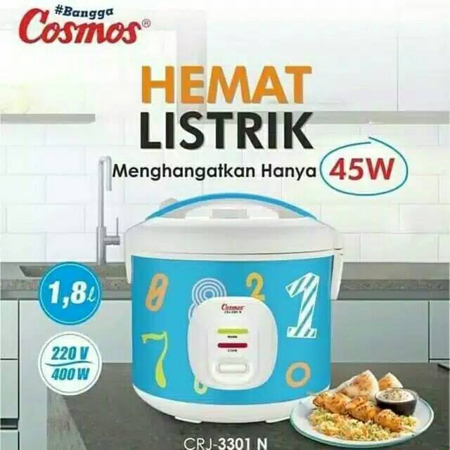 Jual Cosmos CRJ-3301 - Rice Cooker 1.8 L (Low Watt) | Shopee Indonesia