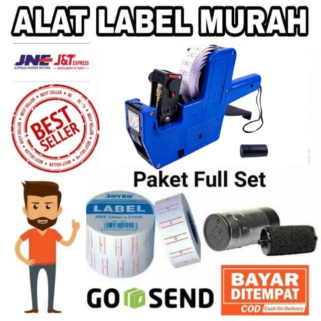 Jual [BAYAR DI TEMPAT ]BIRU PAKET KOMPLIT MESIN LABEL HARGA BISA UNTUK LABEL EXP STIKER Harga ...