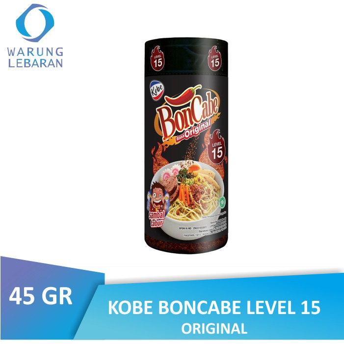 Jual BONCABE Sambal Tabur Kobe | Level 15 Original BOTOL Bon Cabe ...