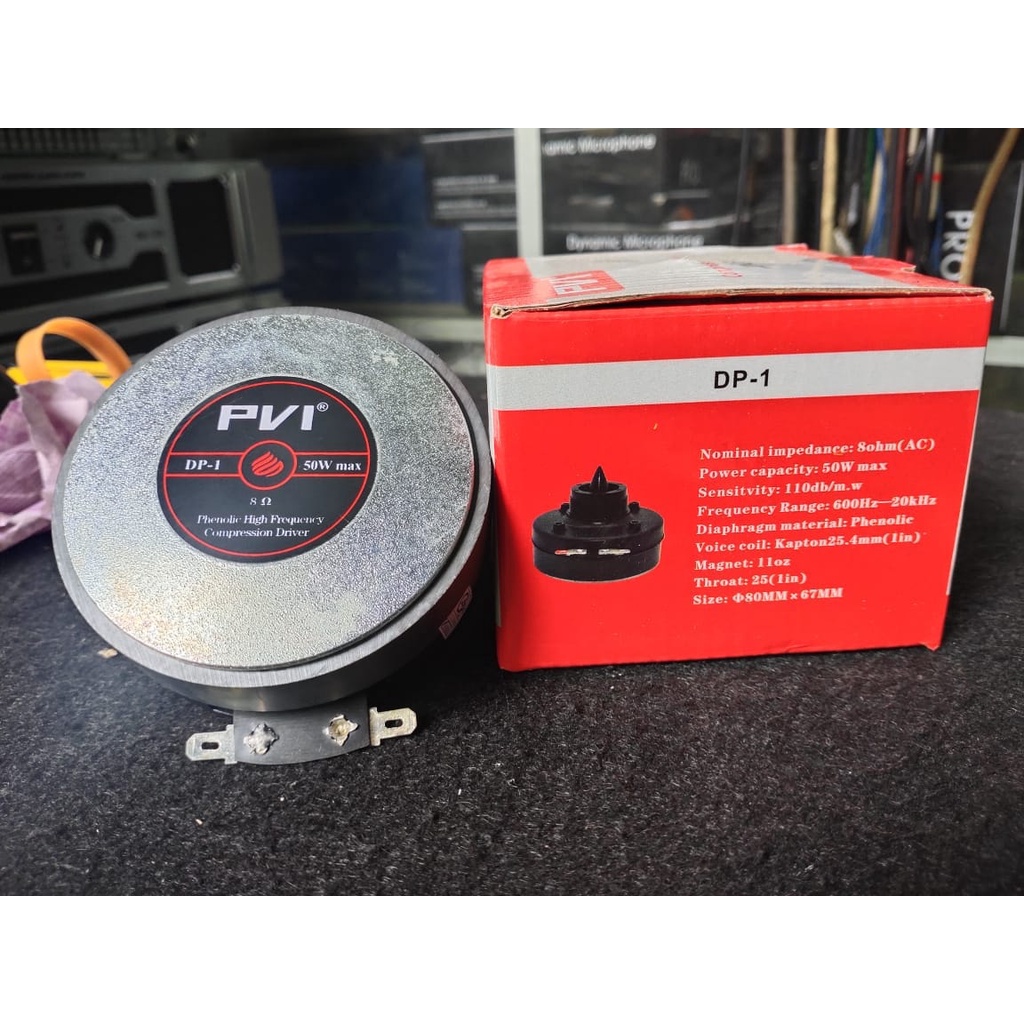 Jual Driver Tweeter PVI DP1 Twetter PVI DP-1 Original VC 1 inchi 100 ...