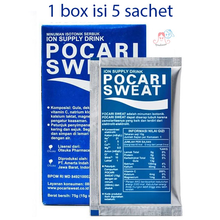 Jual POCARI SWEAT - Minuman Isotonik Serbuk ION SUPPLY DRINK - 1pack ...