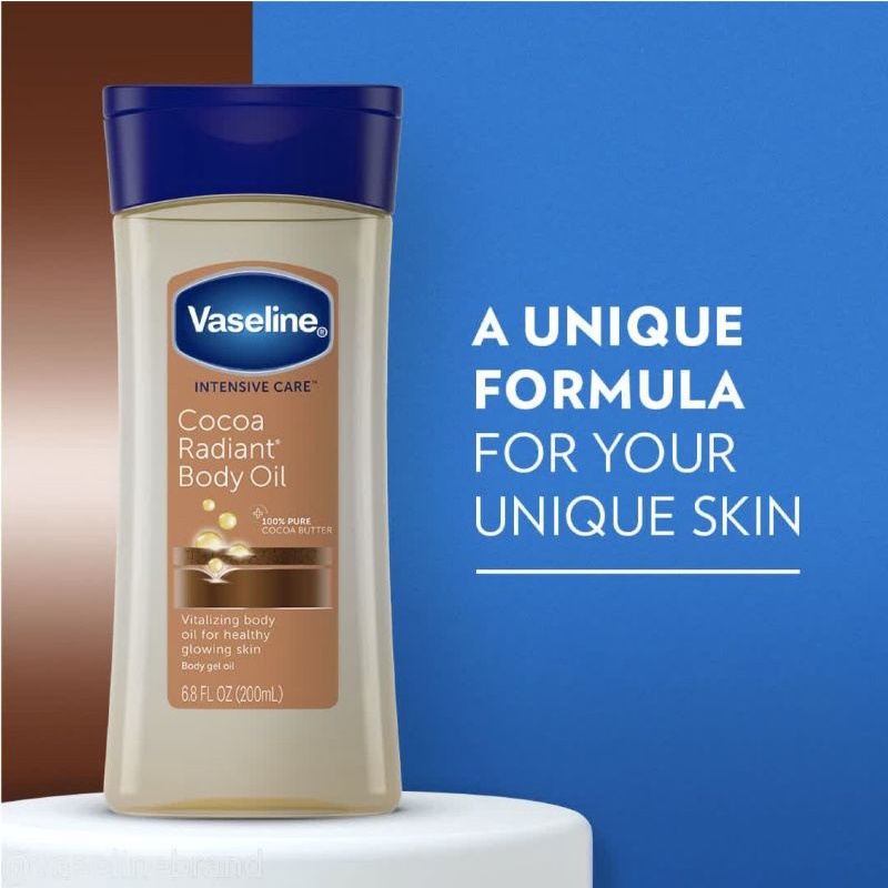 Jual Ready Stock! Vaseline Intensive Care Cocoa Radiant Body Gel Oil ...
