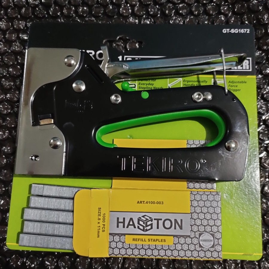 Jual Staples Tembak Jok Kayu 3in1 Tekiro + Reffil Staples Original ...