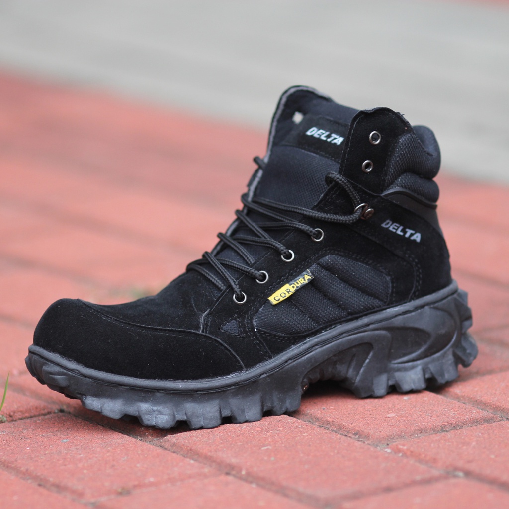 Jual SEPATU MODEL DELTA PENDEK HITAM SEPATU DELTA SAFETY SEPATU DELTA ...