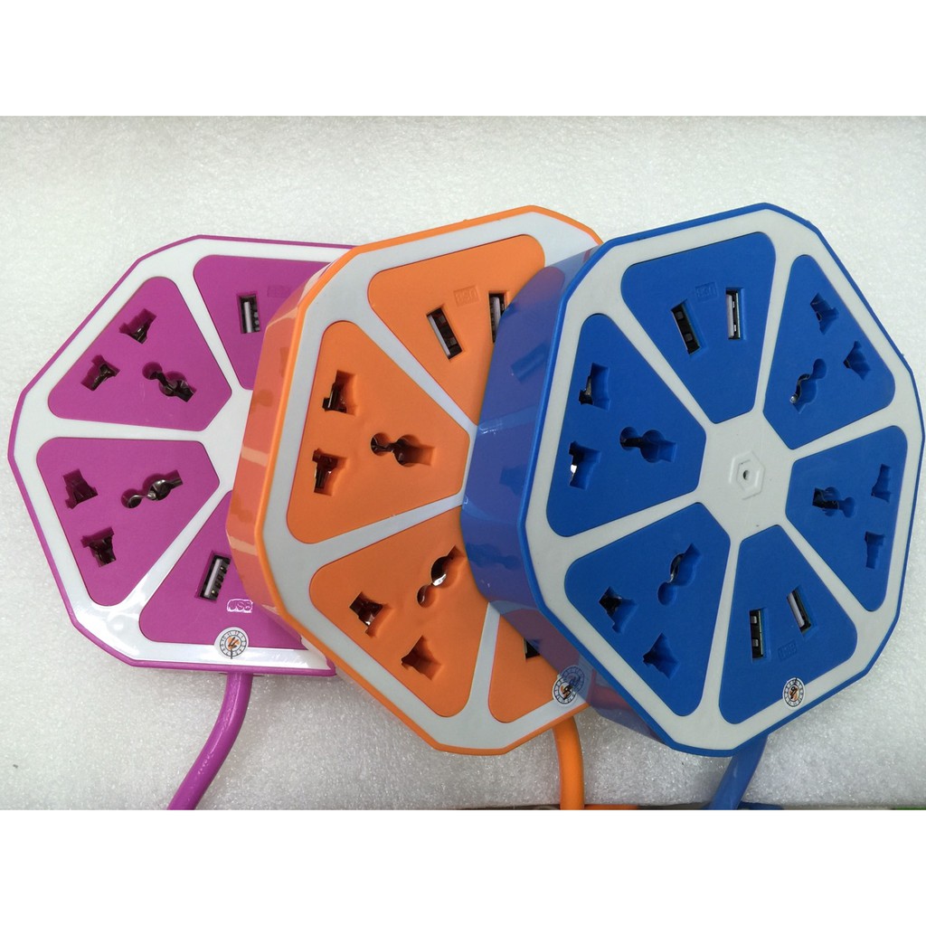 Jual Rak Colokan Listrik HEXAGON + 4 USB Port / Terminial Colokan ...