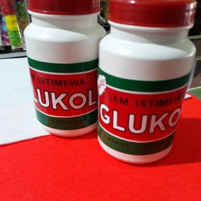 Jual Lem besar GLUKOL tinggi botol 12cm | Shopee Indonesia