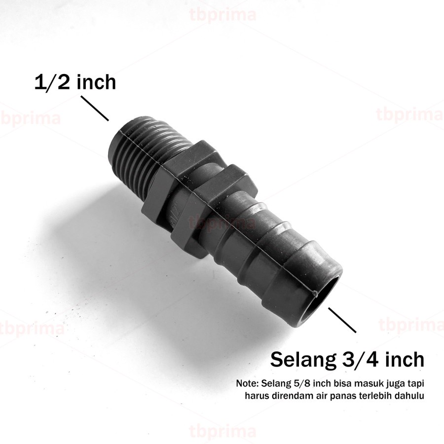 Jual Sambungan selang ke pipa 3/4 x 1/2" AW SCG | Shopee Indonesia