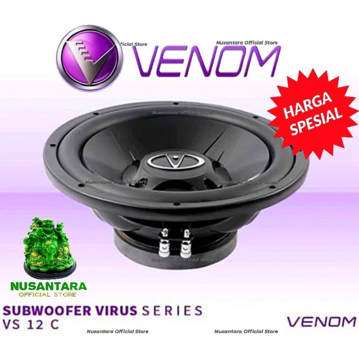 Jual VENOM SUBWOOFER 12 inch VS 12 C VIRUS SERIES SVC PASIF VS12C VS ...