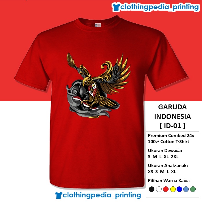 Jual Kaos Garuda Pancasila Hari Kemerdekaan Indonesia 17 Agustus T ...