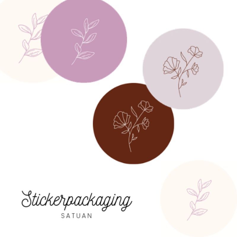 Jual Sticker packaging ukuran 4 dan 5 cm | Shopee Indonesia