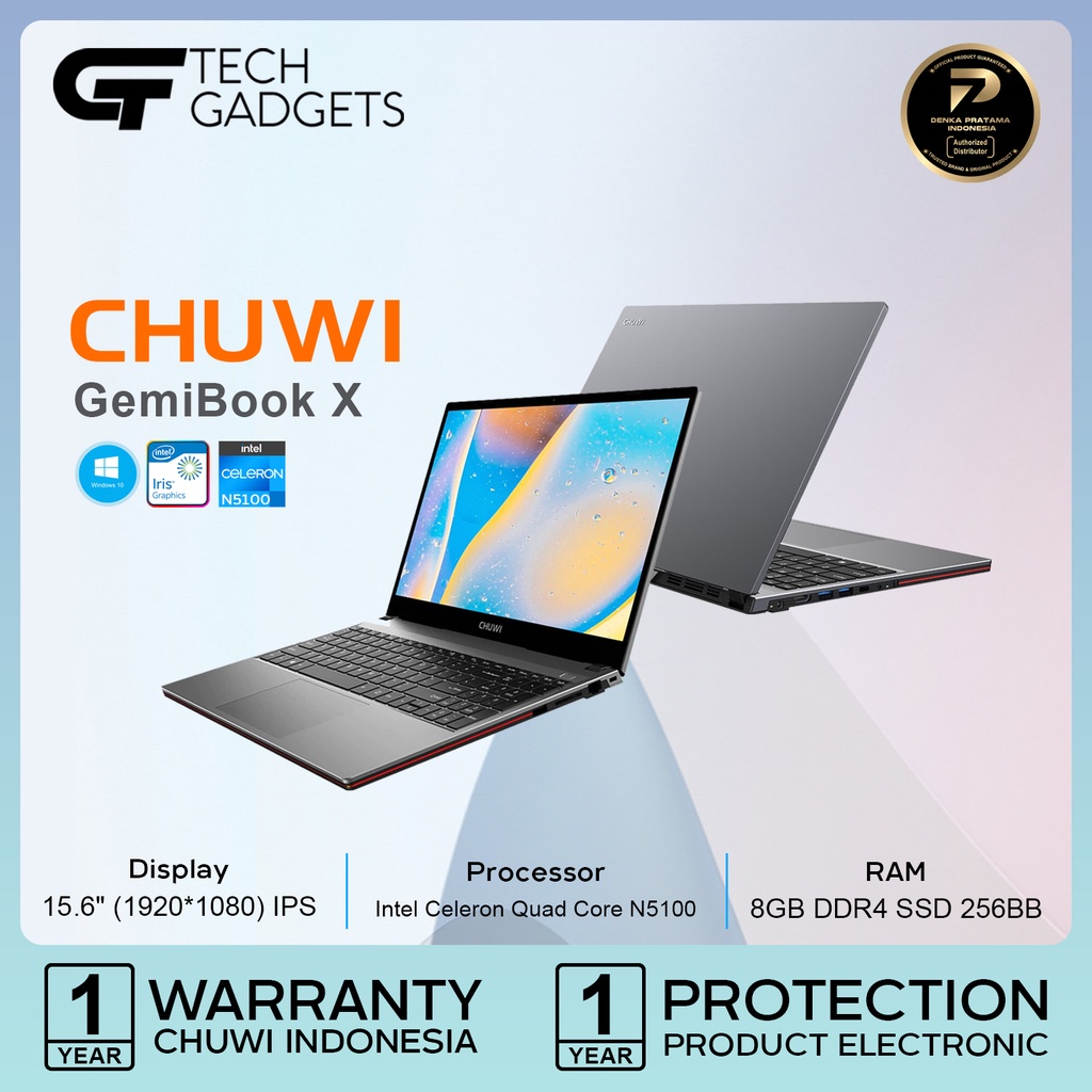 Jual CHUWI GemiBook X Laptop 15.6" inch Full HD Intel N5100 QUAD CORE ...
