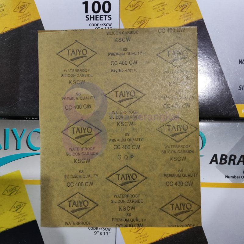 Jual Silicon Carbide Abrasive Paper Amplas / Kertas Pasir Taiyo ...