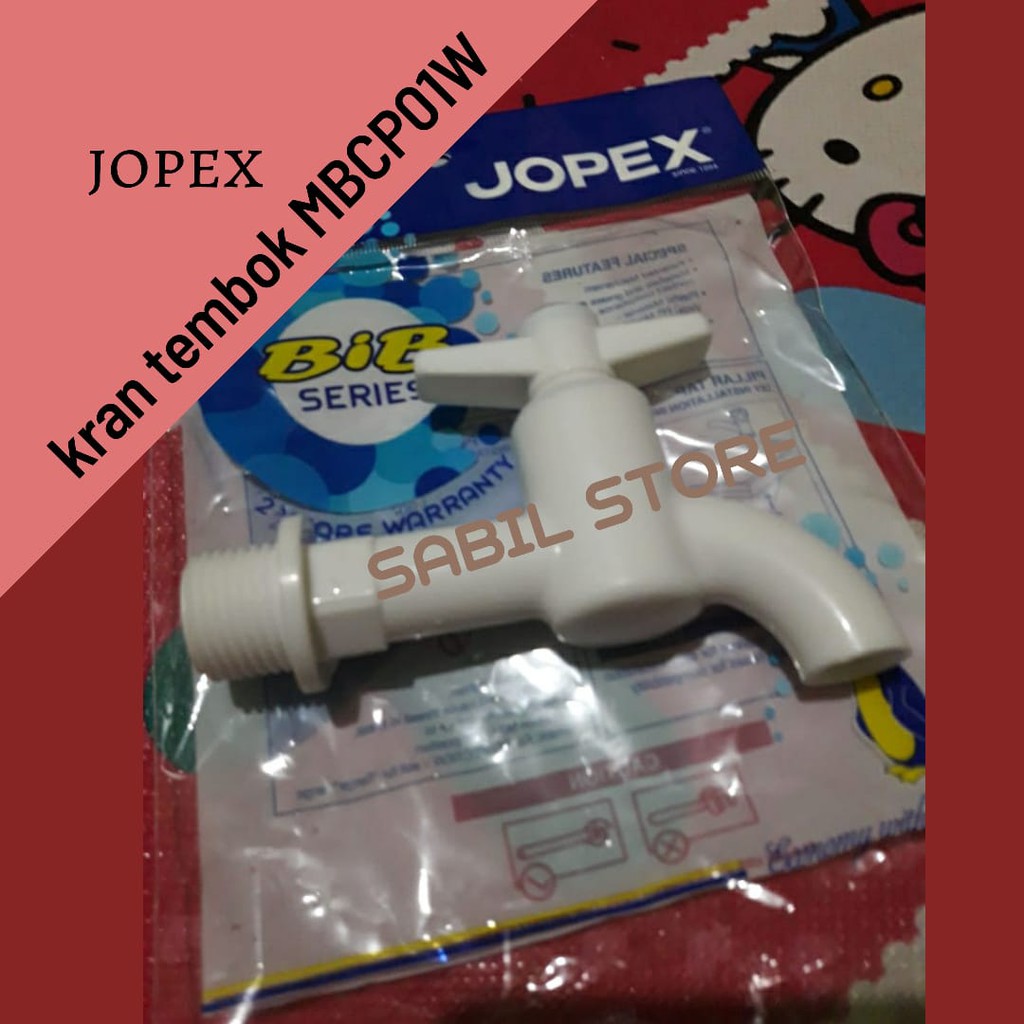 Jual Jopex Kran Air / Kran Tembok Plastik 1/2 inch MBCP01W JOPEX ...