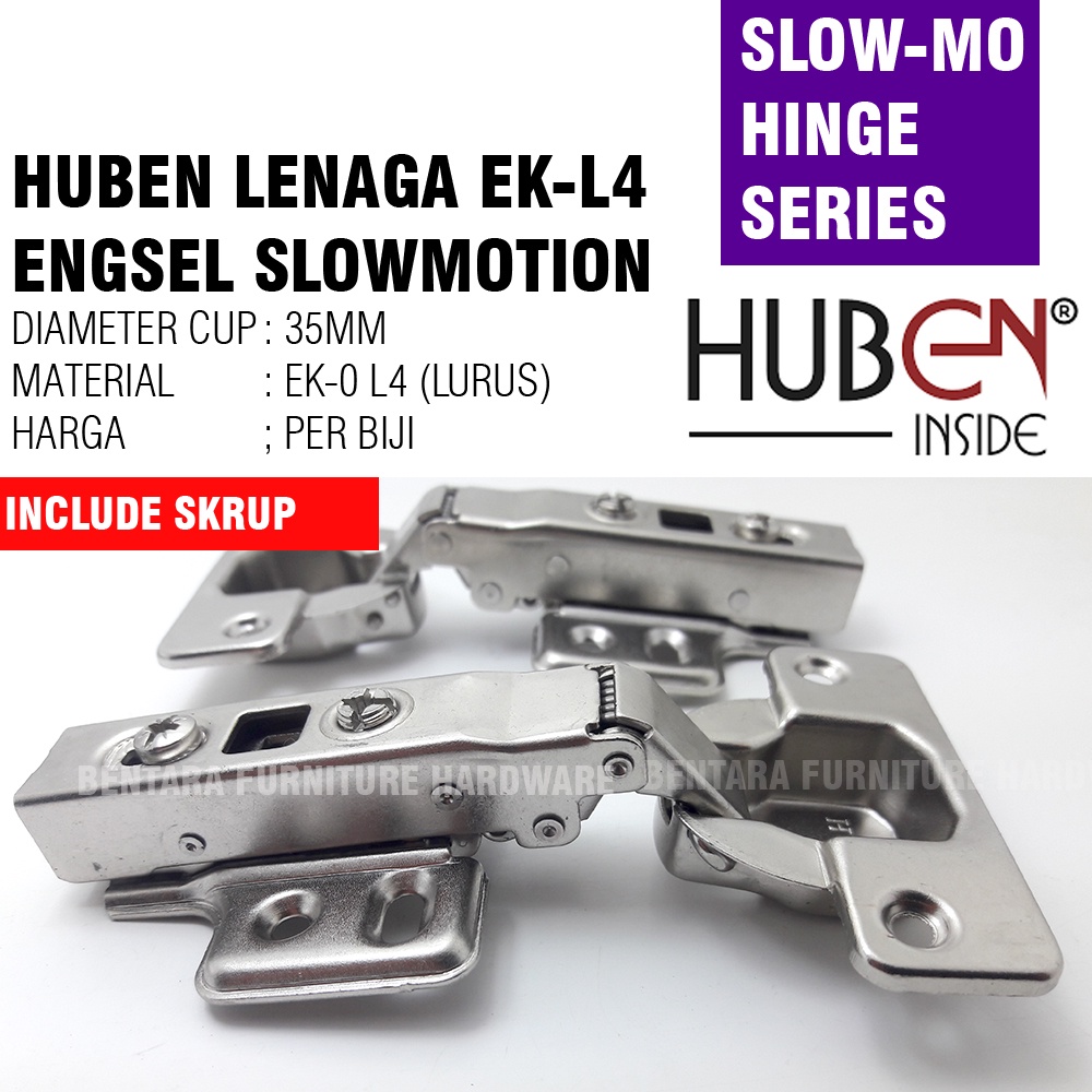 Jual LENAGA EK-L4 Series 35M Engsel Sendok Slow Motion Soft Closed ...