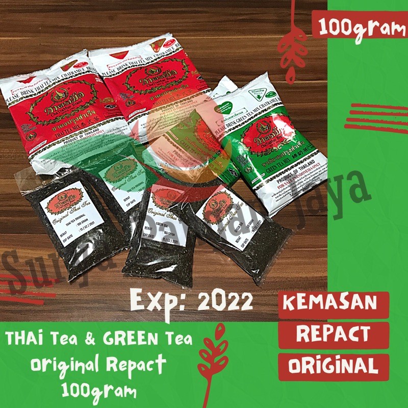 Jual Thai tea / Greentea Cha tramue Original Thailand | Shopee Indonesia