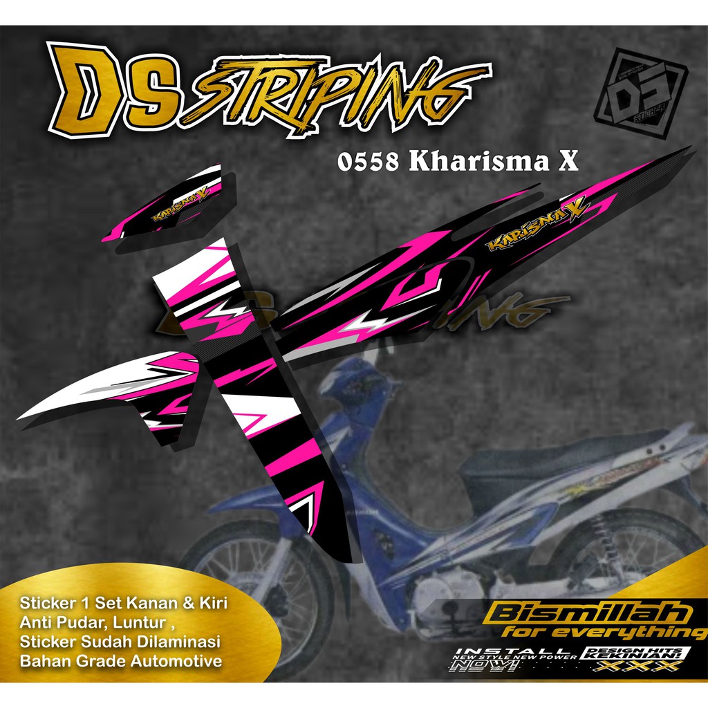 Jual Stiker Karisma X Striping Sticker Variasi Kode(0558) | Shopee ...
