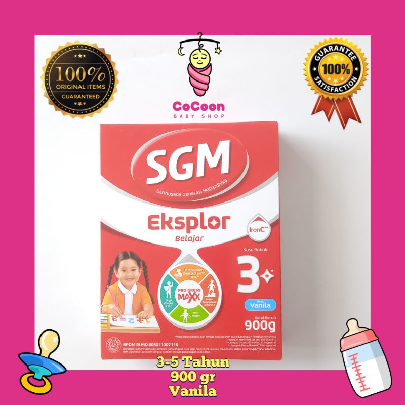 Jual Susu Formula SGM Eksplor 3 Plus 3-5 Tahun Vanila 900 g 900 gr 900g ...