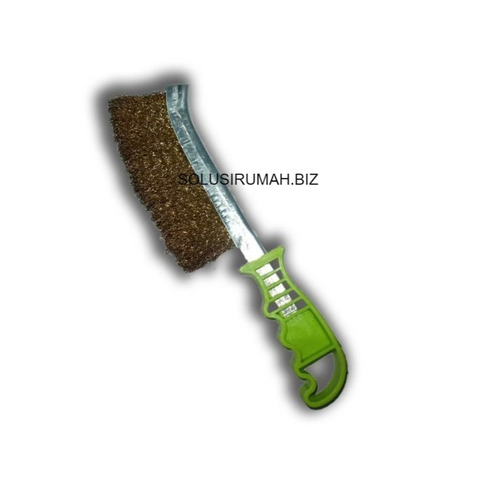 Jual sikat kawat baja kuningan golok sikat kawat baja lengkung sikat ...