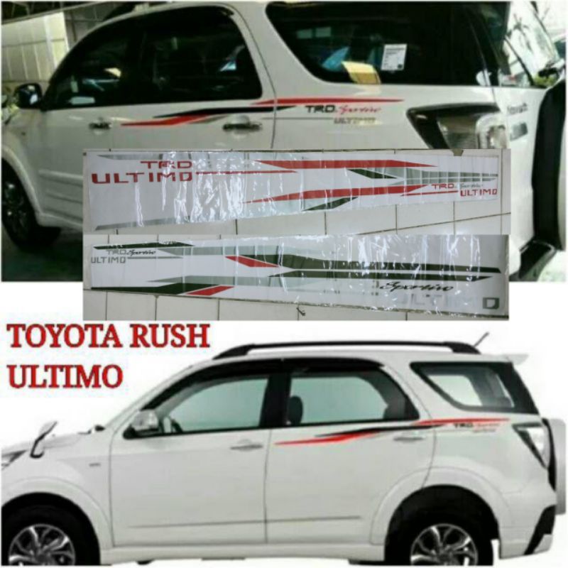 Jual LIS STICKER CUTTING TRD SPORTIPVO ULTIMO MOBIL RUSH STIKER MOBIL ...
